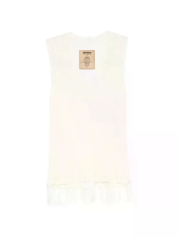 UMA WANG Sleeveless Ladder-stitch Top