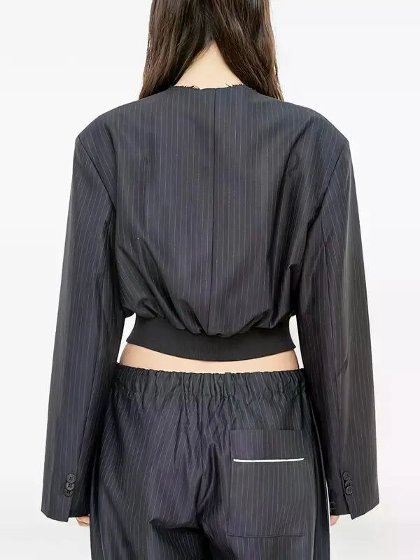 FAÇON JACMIN Vittoria Pinstripe Cropped Jacket