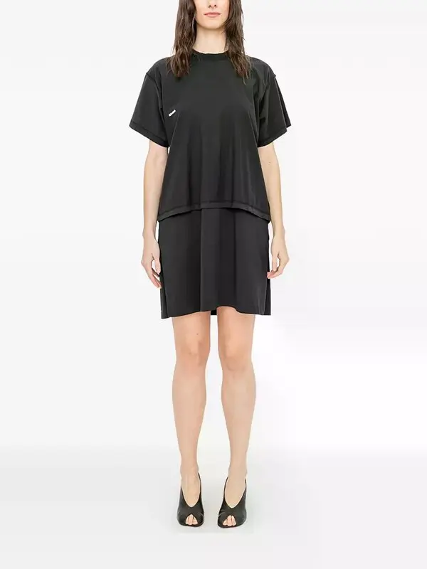 FAÇON JACMIN Ria Layered-effect Mini Dress - Black