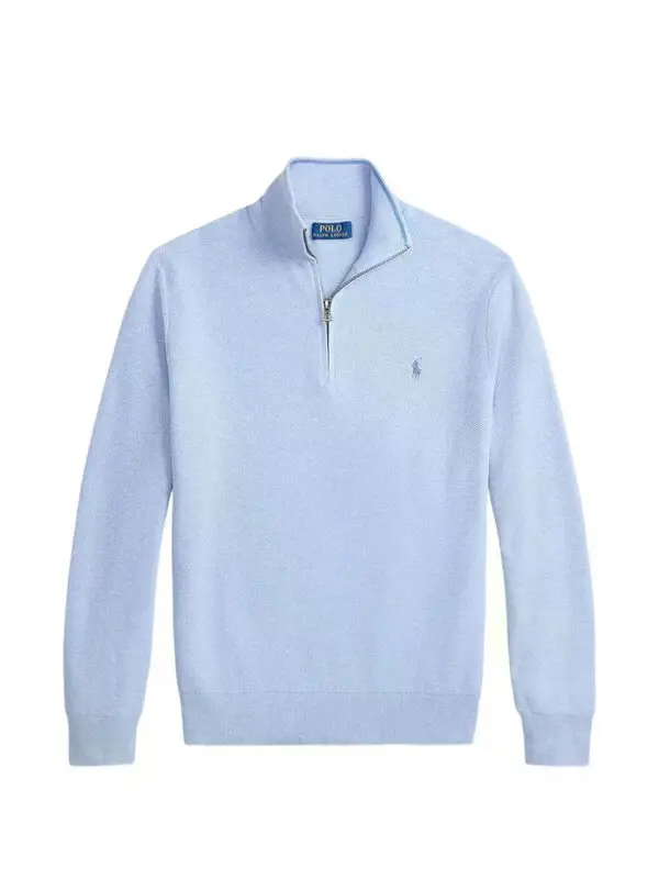 Polo Ralph Lauren Quarter Zip Knit Sweater - Blue