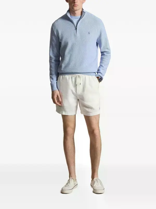 Polo Ralph Lauren Quarter Zip Knit Sweater - Blue