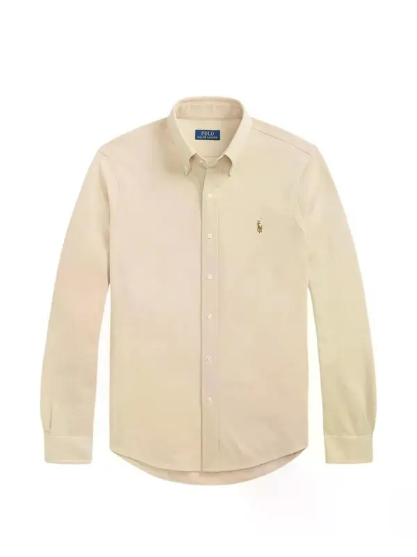 Polo Ralph Lauren Button-down Embroidered Shirt - Neutrals