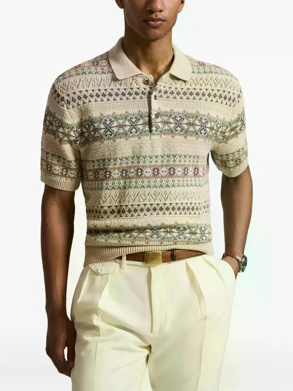 Polo Ralph Lauren Fair Isle Knit Polo Sweater