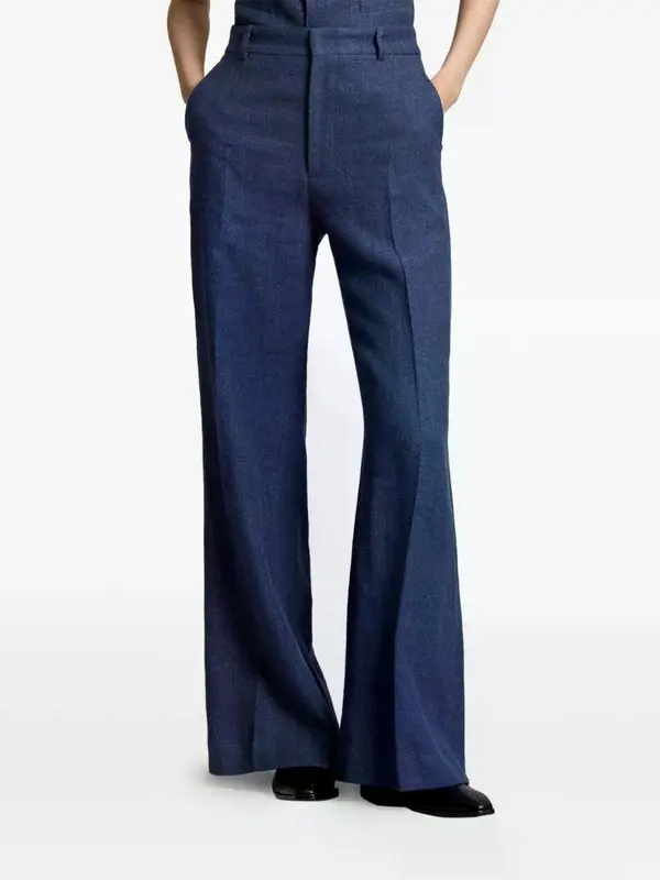 Polo Ralph Lauren High-rise Flared Trousers - Blue