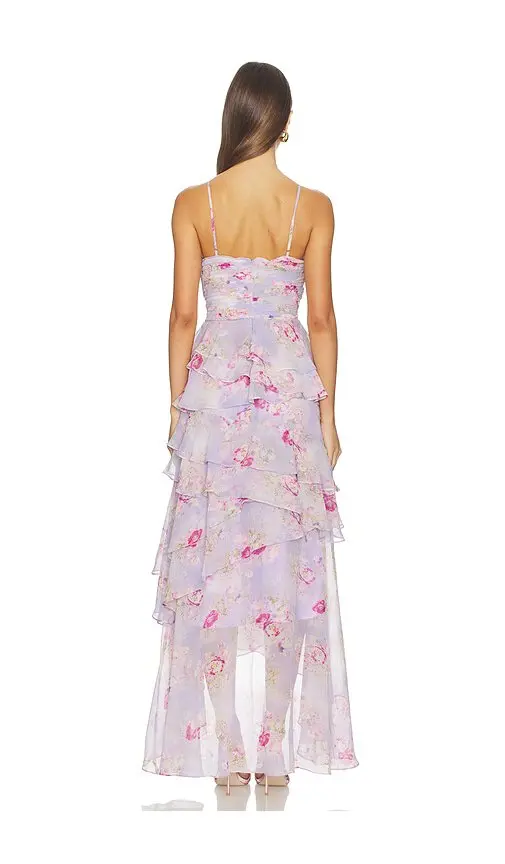 Astr The Label Coline Tiered Ruffle Maxi Dress