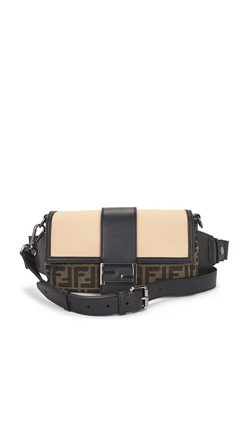 FWRD RENEW Fendi Zucca Baguette Convertible Belt Bag