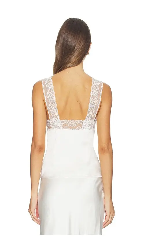 LOVERS AND FRIENDS Cierra Top With Lace Trim - White