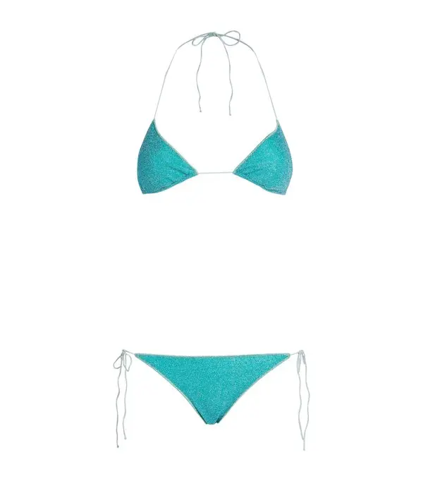 Oseree Metallic Lumière Bikini - Turquoise