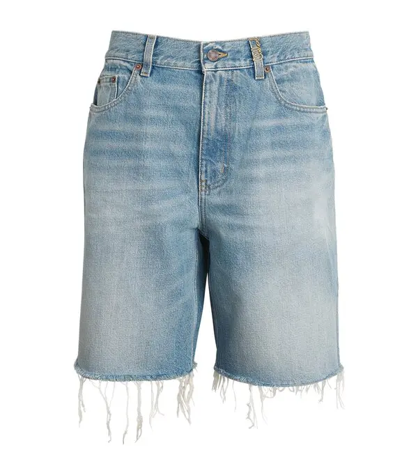 Chloé High-rise Light Wash Denim Shorts