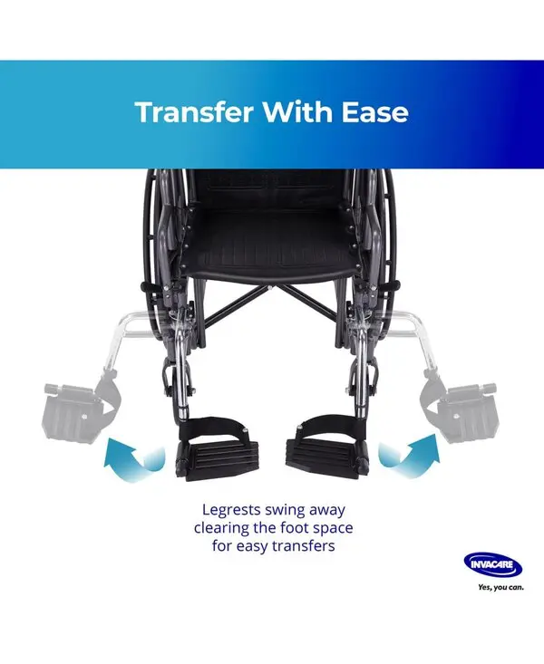 INVACARE Wheelchair Legrest With Heel Loops