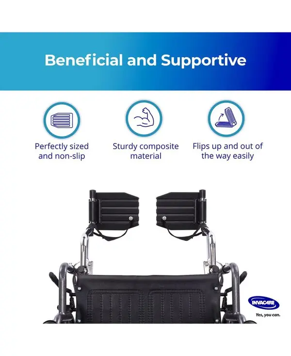 INVACARE Wheelchair Legrest With Heel Loops
