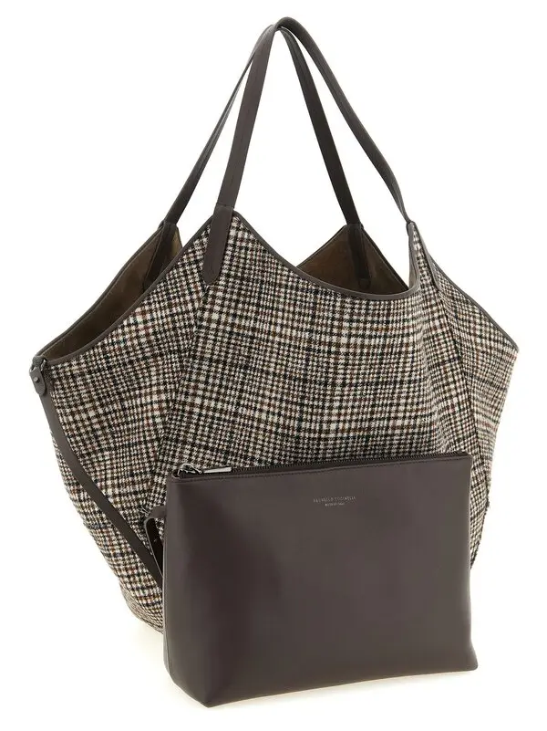 Brunello Cucinelli Reversible Monile Shopping Bag