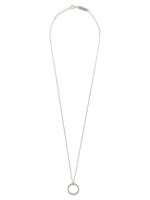 MAISON MARGIELA Logo Engraved Necklace - Silver