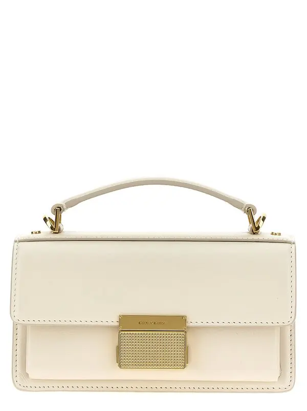 GOLDEN GOOSE Venezia Small Palmellato Leather Handbag - White