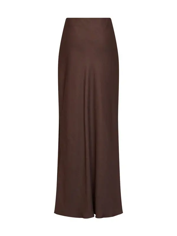 Brunello Cucinelli Fluid Bias-cut Long Skirt - Multicolor