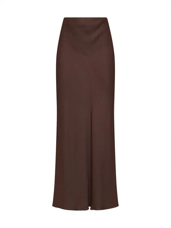 Brunello Cucinelli Fluid Bias-cut Long Skirt - Multicolor