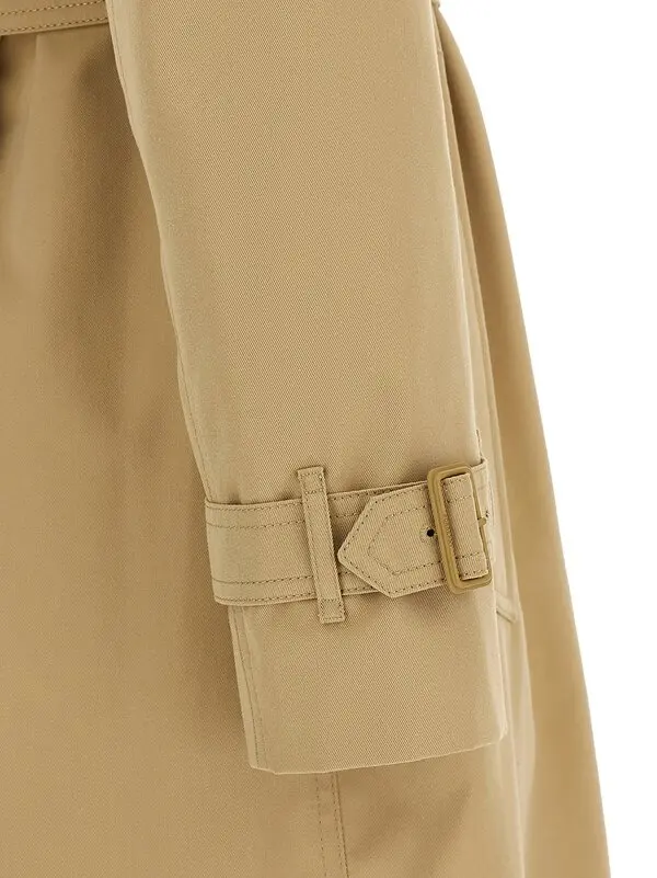 Burberry Sandridge Trench Coat - Cream