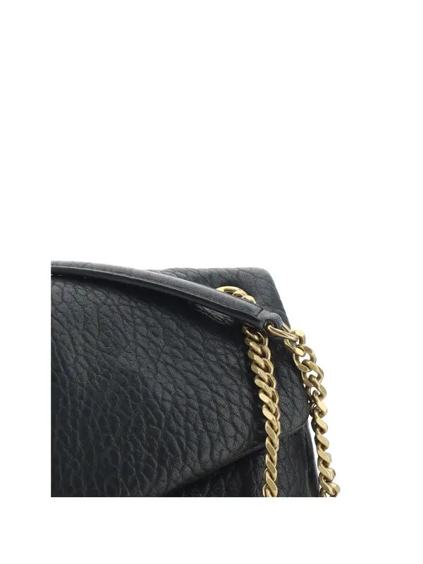 Saint Laurent Calypso Suede Shoulder Bag - Black