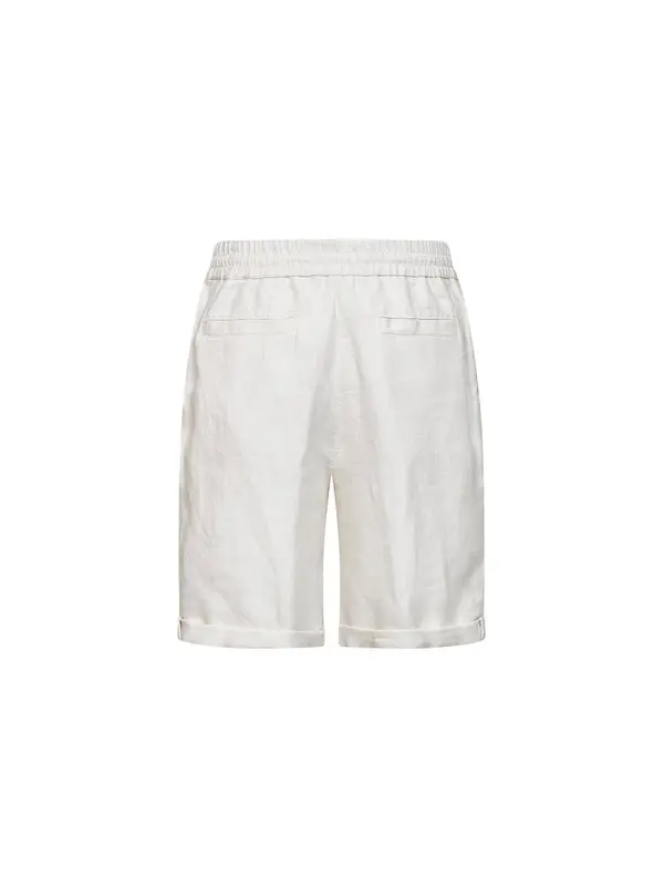 Brunello Cucinelli Linen Gabardine Bermuda Shorts - Multicolor