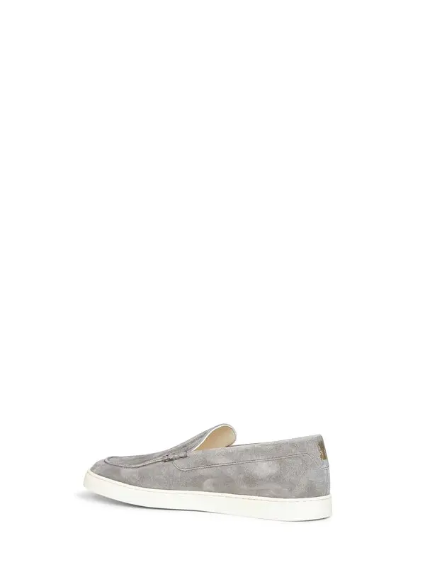 Brunello Cucinelli Suede Chevron Loafer Sneakers
