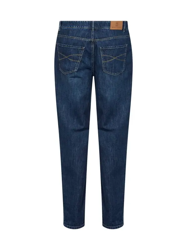 Brunello Cucinelli Traditional Fit Japanese Denim Jeans - Multicolor