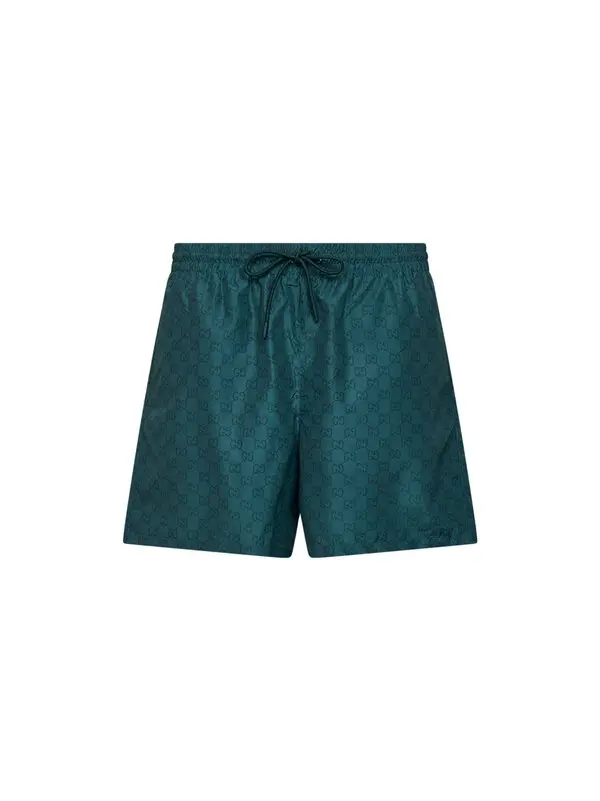 Gucci Gg Monogram Swim Shorts - Multicolor