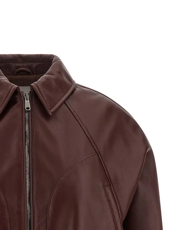 Brunello Cucinelli Nappa Leather Jacket - Multicolor