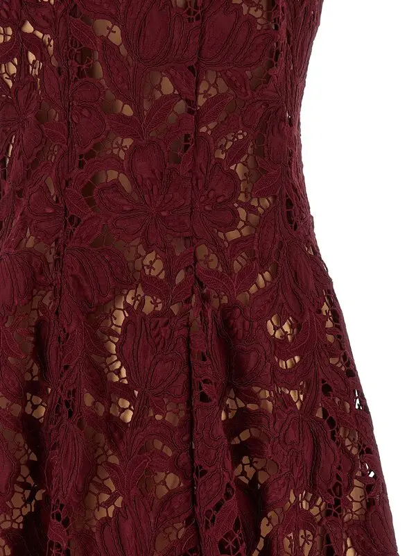 SELF-PORTRAIT Lace Mini Dress - Multicolor