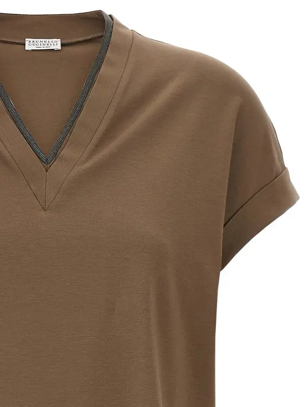 Brunello Cucinelli Monile T-shirt - Brown
