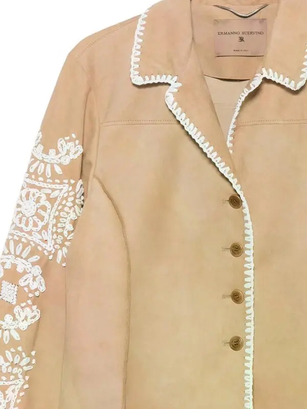Ermanno Scervino Embroidered Whipstitch-trim Jacket
