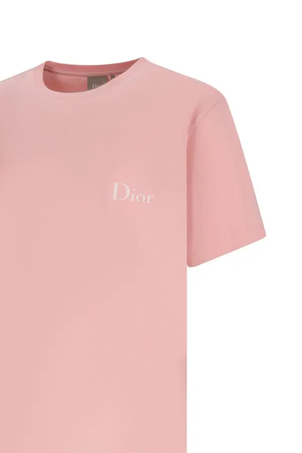 Dior T-shirt With Embroidery, Relaxed Fit - Pink
