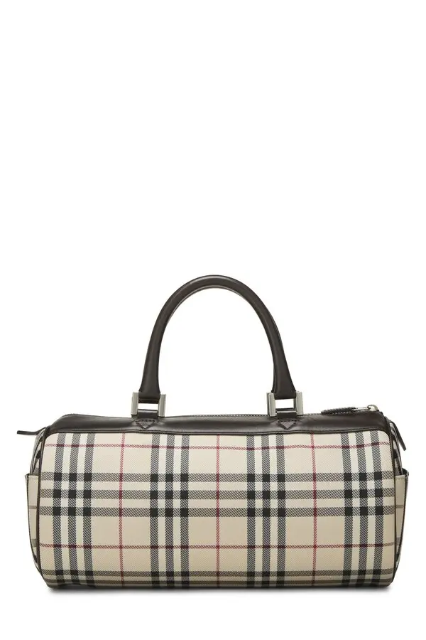 Burberry House Check Roll Handbag