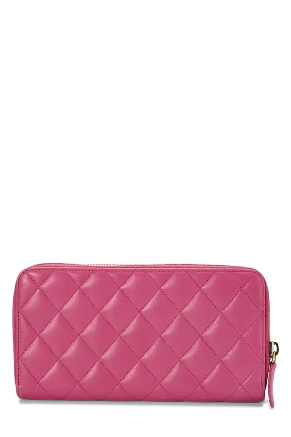 Chanel Quilted Lambskin Zippy Wallet