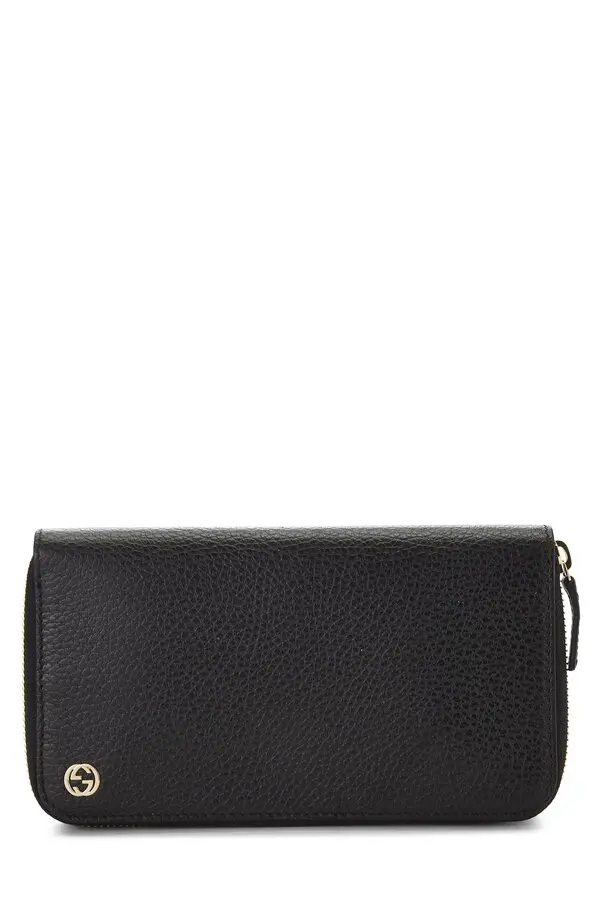 Gucci Interlocking Zip-around Wallet - Black