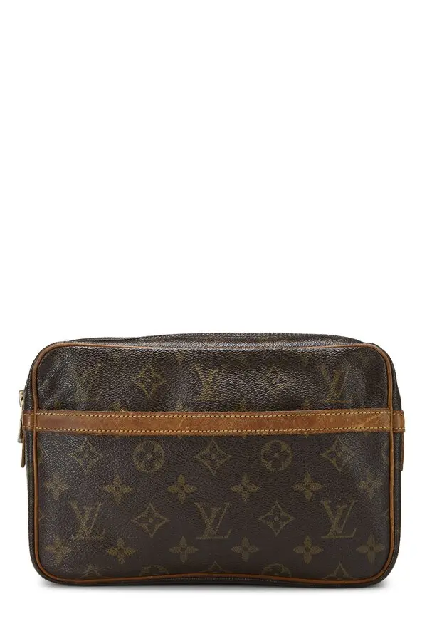 LOUIS VUITTON Monogram Canvas Compiegne 23 Pouch - Brown