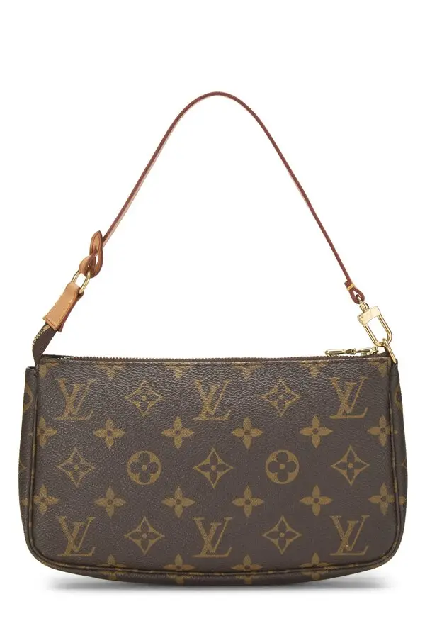 LOUIS VUITTON Monogram Pochette Accessories Shoulder Bag - Brown