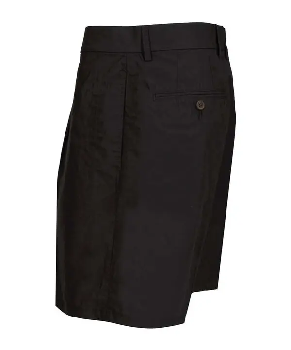Emporio Armani Pleated Bermuda Shorts - Black
