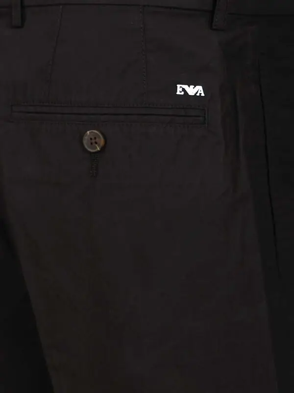 Emporio Armani Pleated Bermuda Shorts - Black