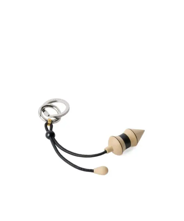 LEMAIRE Striped Pendulum Bag Charm Keyring