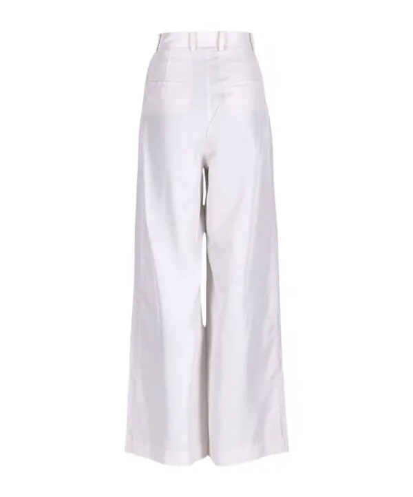 THE FRANKIE SHOP Marfa Fluid Twill Pleated Pants