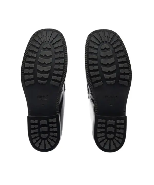 Balenciaga Square Toe Loafers With Matte B Logo