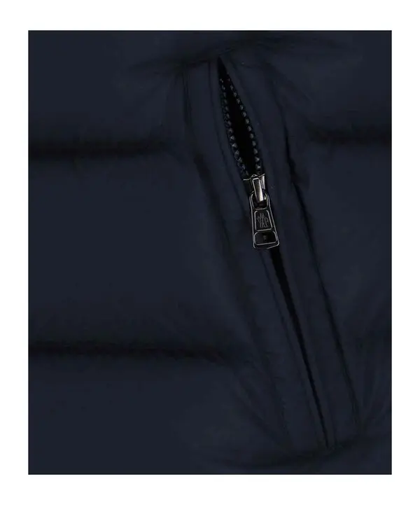 Moncler Tibb Zip-up Padded Vest - Blue