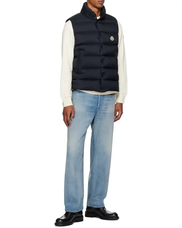 Moncler Tibb Zip-up Padded Vest - Blue