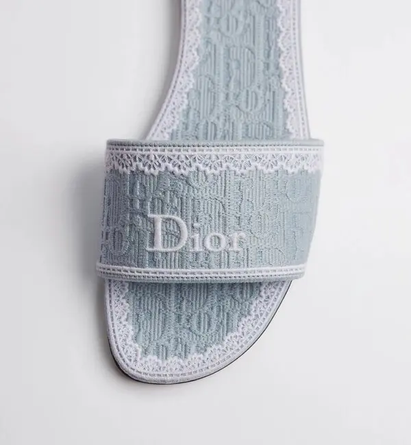 Dior Oblique Dentelle Slide