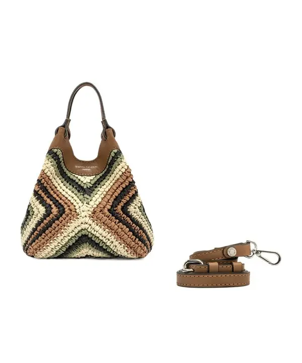 GIANNI CHIARINI Dua Woven Shoulder Bag