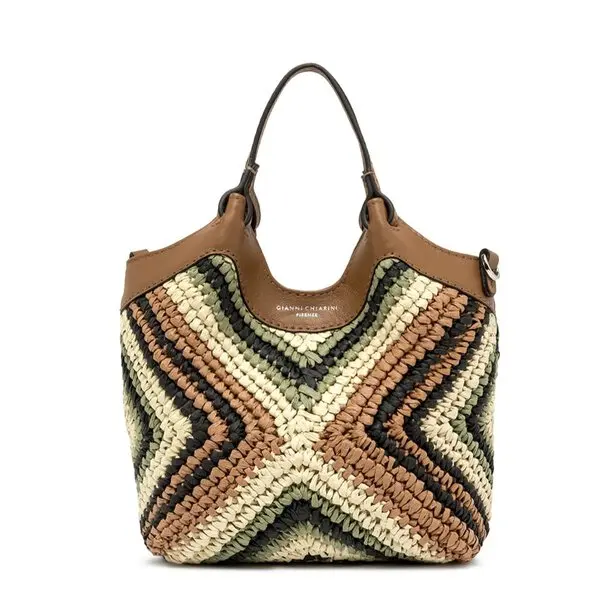 GIANNI CHIARINI Dua Woven Shoulder Bag