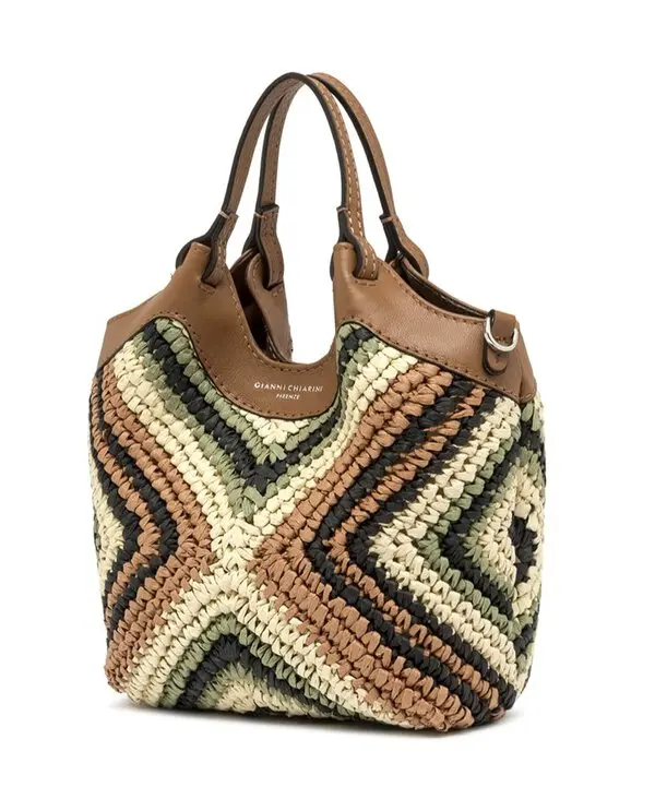 GIANNI CHIARINI Dua Woven Shoulder Bag