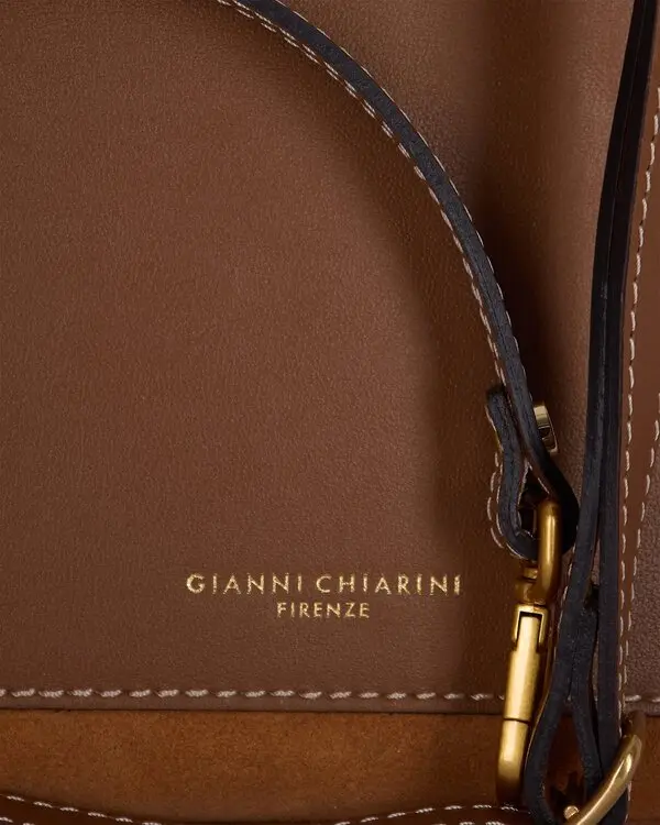 GIANNI CHIARINI Flap Shoulder Bag - Brown