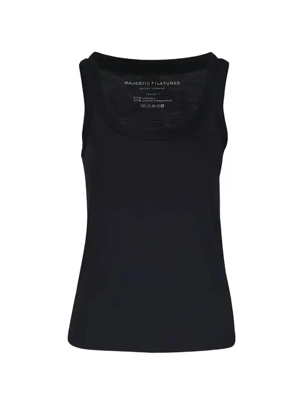 Majestic Filatures Scoop-neck Sleeveless Tank Top