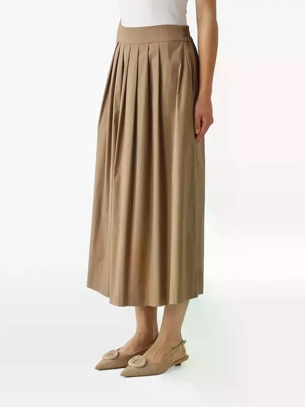 PT TORINO Pleated Midi Skirt
